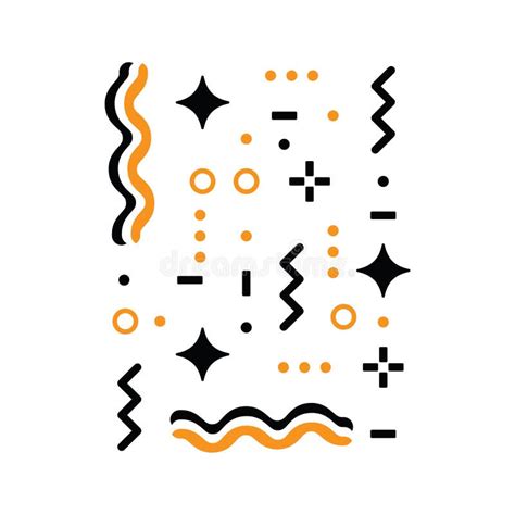 Pattern Hipster Abstract Vector Illustration Form Geometric Line Shapes Stock Vector