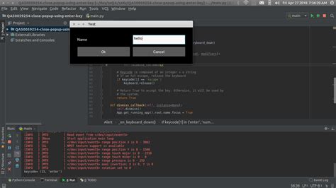 Kivy Python Close Popup Using Enter Key Stack Overflow