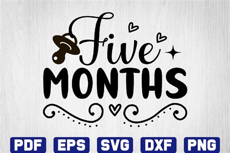 Five Months Svg Design Graphic By Thecraftable · Creative Fabrica
