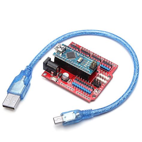 Atmega328p Compatible Nano V3 Nano Shield Expansion Board Kit