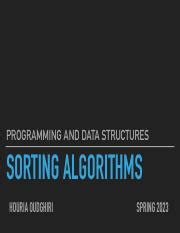 Sorting Algorithms Types Implementations And Comparisons Course Hero