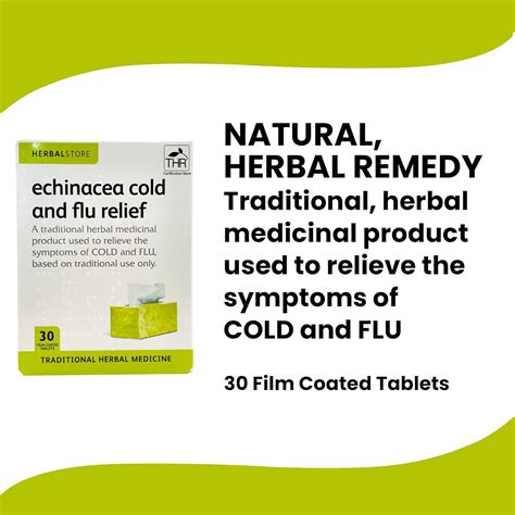 Herbal Store Echinacea Cold And Flu Relief Tablets 30 Film Coated