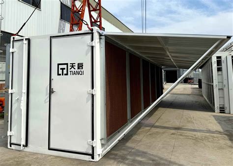 Ark4000 Pro Bitcoin Mining Container 1 1mw Capacity Dual Distribution Cabinets Tianqi