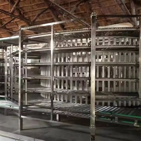 Bread Seafood Spiral Tower Multi Layer Drying Cooling Tower Conveyor Bakery Bread Cooling