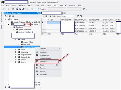 Inline Edit Sql Server Database Rows From Visual Studio Database
