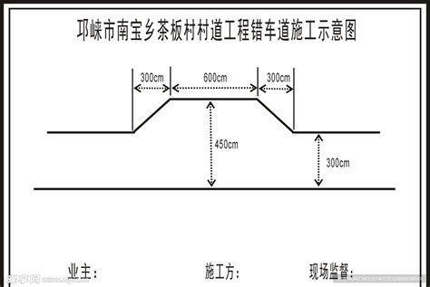 错车道示意图设计图图片素材其他设计图库昵图网