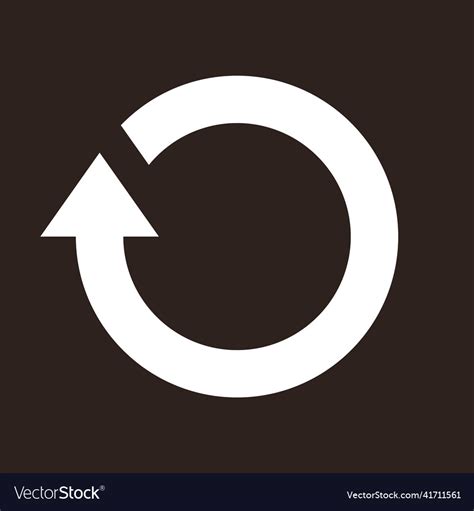 Repeat Sign Reload Icon Refresh Loading Reset Vector Image