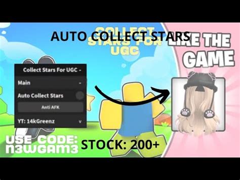UGC LIMITED COLLECT STAR FOR UGC SCRIPT AUTO COLLECT STARS YouTube