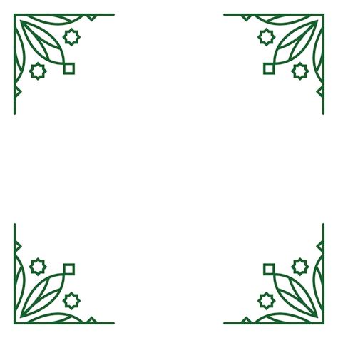 Marco De Elementos De Diseño De Mosaico Del Mes De La Herencia árabe Estadounidense Vector Premium