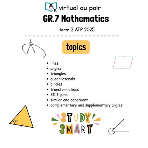 Grade 7 Mathematics Term 3 2025 Atp Geometry Pdf