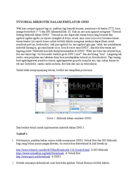 Tutorial Mikrotik Dalam Emulator Gns3 Pdf Tutorial Mikrotik Dalam Emulator Gns3 Pdf