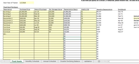 Depreciation Compare Tool Straight Line Vs Double Declining Balance