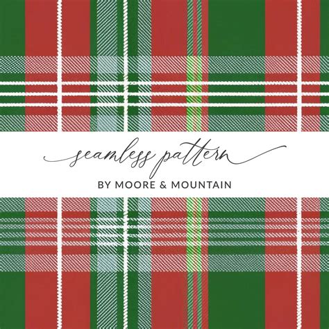 Green And Red Seamless Plaid Design Seamless Christmas Plaid Pattern