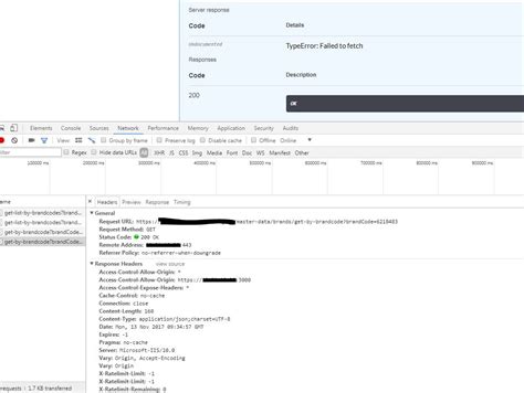 Typeerror Failed To Fetch For Valid Response Support Tyk Api