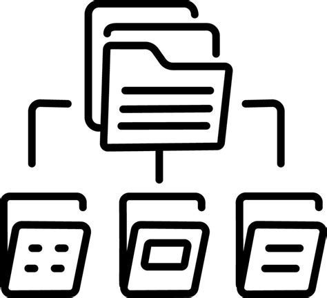 Data Organization Icon In Linear Style 54573739 Vector Art At Vecteezy
