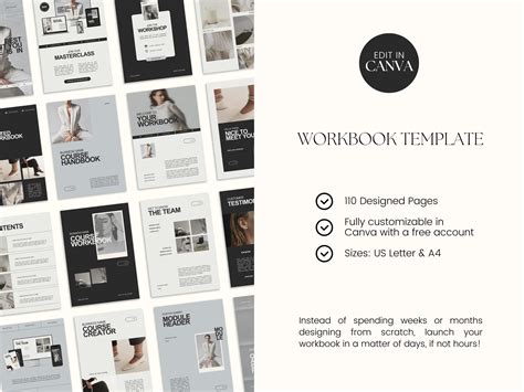 Canva Workbook Template For Coaches And Course Creators Coaching Tools