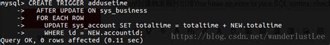Mysql创建触发器时出错you Have An Error In Your Sql Syntax Check The Manual