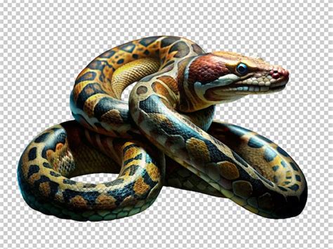 Premium Psd Python Snake
