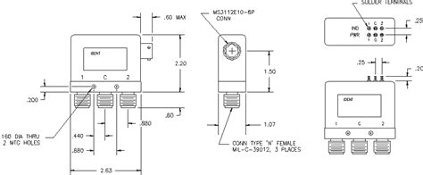 SPDT Terminated RF Coaxial Switch High Power Failsafe Latching And Normally Open