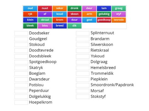 Intensiewe Vorm Match Up