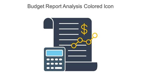Budget Report Analysis Colored Icon In Powerpoint Pptx Png And Editable Eps Format Ppt Template