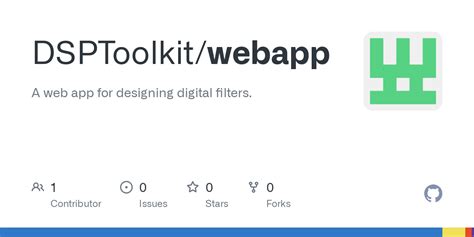 Github Dsptoolkitwebapp A Web App To Design Digital Filters