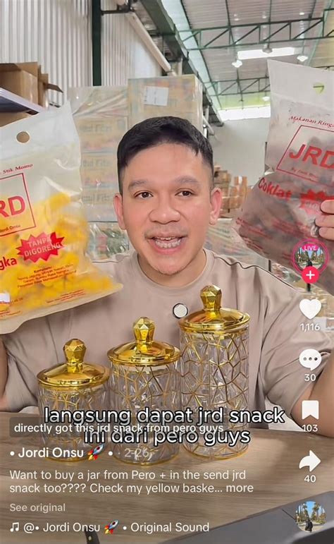 Jordi Onsu Sibuk Promosikan Lauk Hingga Jrd Snack Di Tiktok