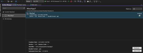 Archiving Net Maui Blazor Android Apps Not Working · Issue 3816 · Dotnetmaui · Github