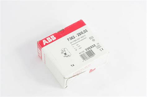 ABB F362 25A 0,03A GROUND FAULT INTERRUPTER F362-25/0,03 | eBay