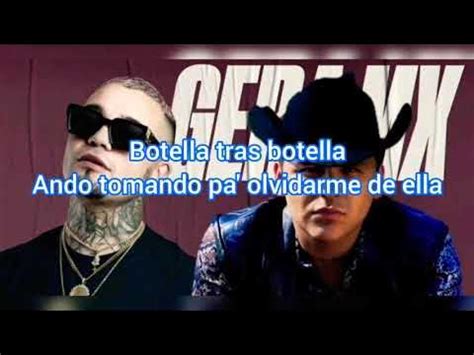 Letra Christian Nodal Ft Gera Mx Botella Tras Botella Canción
