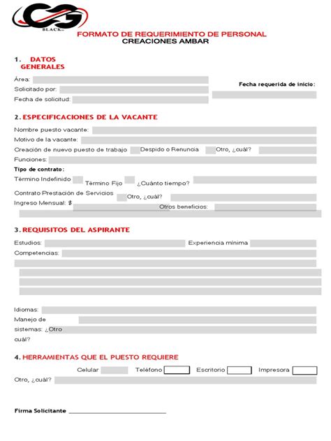 Formato De Requisición Pdf