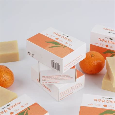 하루숲진피비누패키지 디자인 포장 디자인 수제비누 디자인