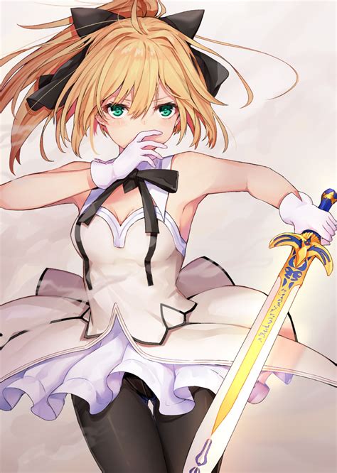 Safebooru 1girl Artoria Pendragon All Bangs Bare Shoulders Black