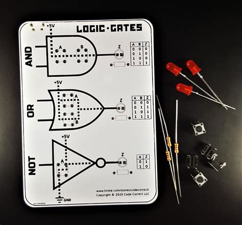Basic Logic Gates Using Switches Learning Kit Etsy