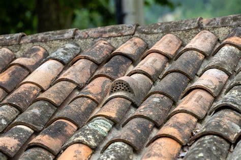 Foto De Azulejos En La Textura Del Techo Del Edificio Francia Foto De Archivo Imagen De Tapa
