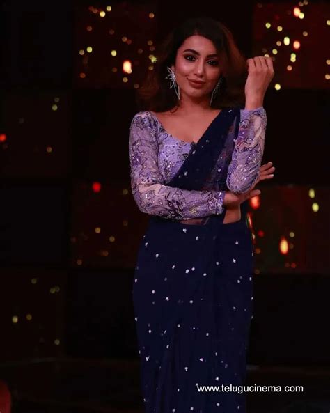 Tejaswi Madivada In Chamkeela Saree Telugu Cinema