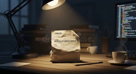 Nighttime Coding Session Stock Illustration Illustration Of Lamp