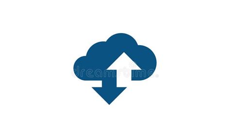 Download Upload Cloud Connect Data Icon Vector Illustration Stock