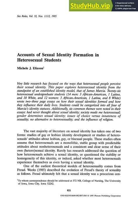 Accounts Of Sexual Identity Formation In Heterosexual Babes PDF