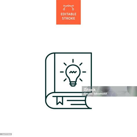 편집 가능한 획이 있는 창의적인 책 줄 아이콘입니다 아이콘은 웹 디자인 모바일 앱 Ui Ux 및 Gui 디자인에 적합합니다