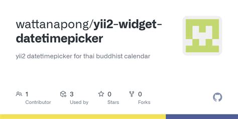 GitHub Wattanapong Yii Widget Datetimepicker Yii Datetimepicker For Thai Buddhist Calendar