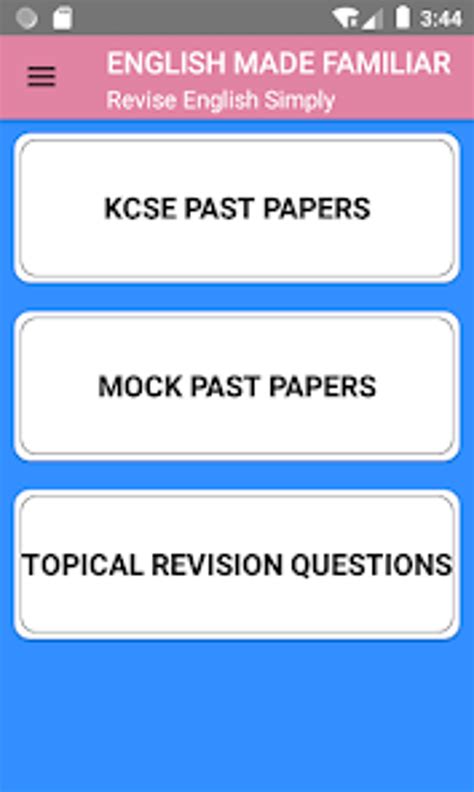 KCSE Made Familiar English For Android Download
