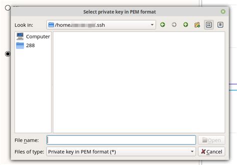 cannot select ssh key on linux mint if entered manually it say unable