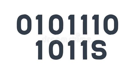 Digital Binary Code Text Pattern 0101110 1011s Concept Vector Design