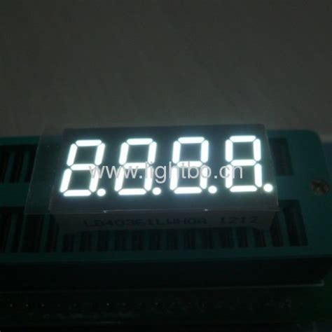 4 자리 036 인치 공통 음극 울트라 브라이트 화이트 7 세그먼트 Led 디스플레이 제조업체 및 공급 업체 China