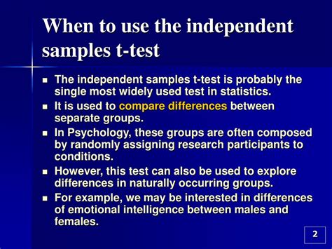 Ppt Independent Samples T Test Or 2 Sample T Test Powerpoint Presentation Id 513092