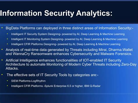 Information Security Analytics Ppt