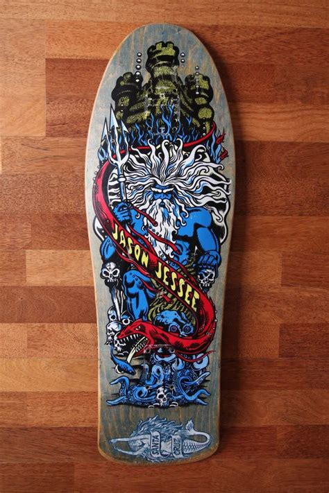 Santa Cruz Jason Jessee Neptune Mermaid Tail Skateboard Art