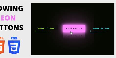 Day 130 Create Glowing Neon Buttons Using Html And Css Dev Community