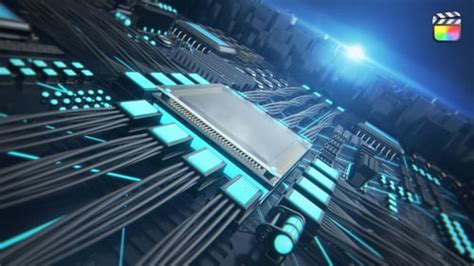 Cpu 3d Technology Logo Intro Fcpx Apple Motion Template Prime Access